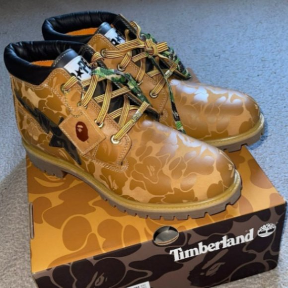 Timberland | Shoes | Bape X Timberland Chukka Boots Mens 1 | Poshmark